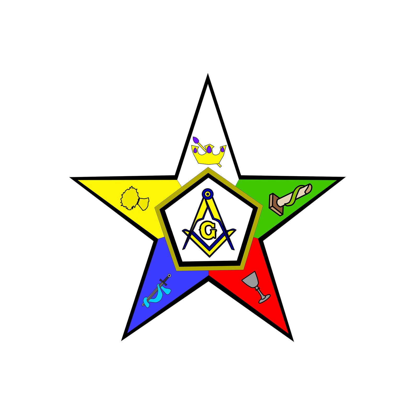 New York O.E.S. Worthy Patron Silhouette & Cricut Cut Files - Etsy