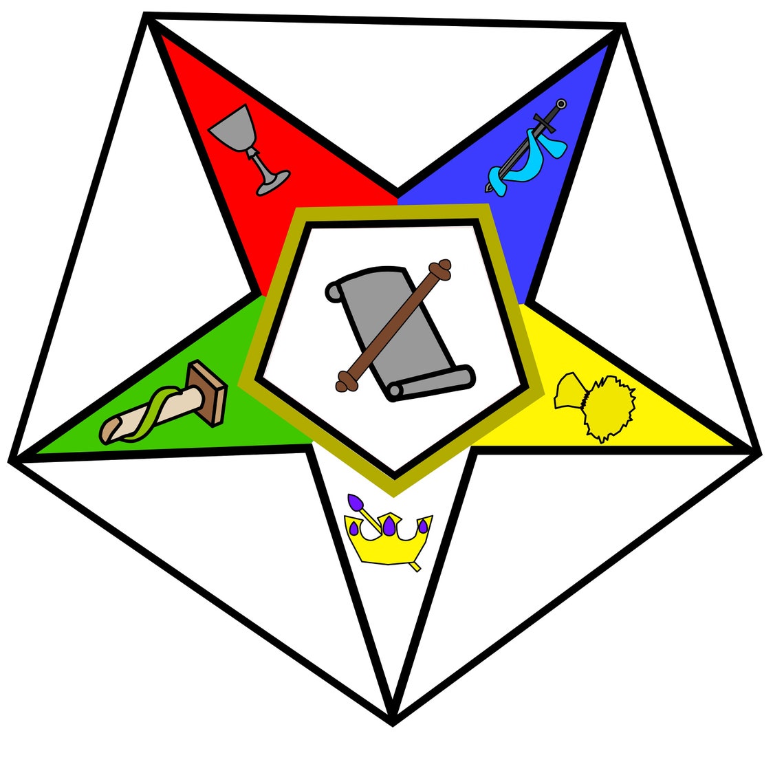 O.E.S. Grand Conductress Silhouette Cut Files Jpeg Svg | Etsy