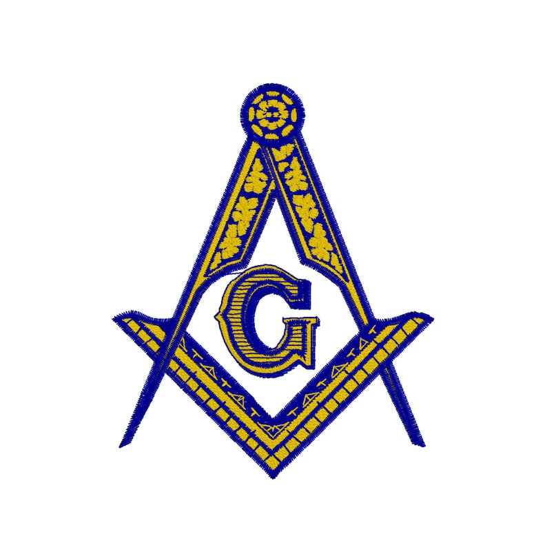 Fellow Craft 4x4 - Square and Compasses - Embroidery Design Digital ...
