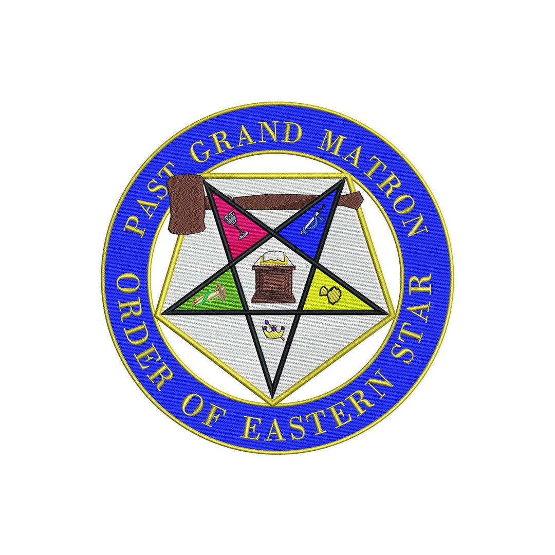 PHA OES Past Grand Matron- Officer Designs -embroidery Design Digital ...