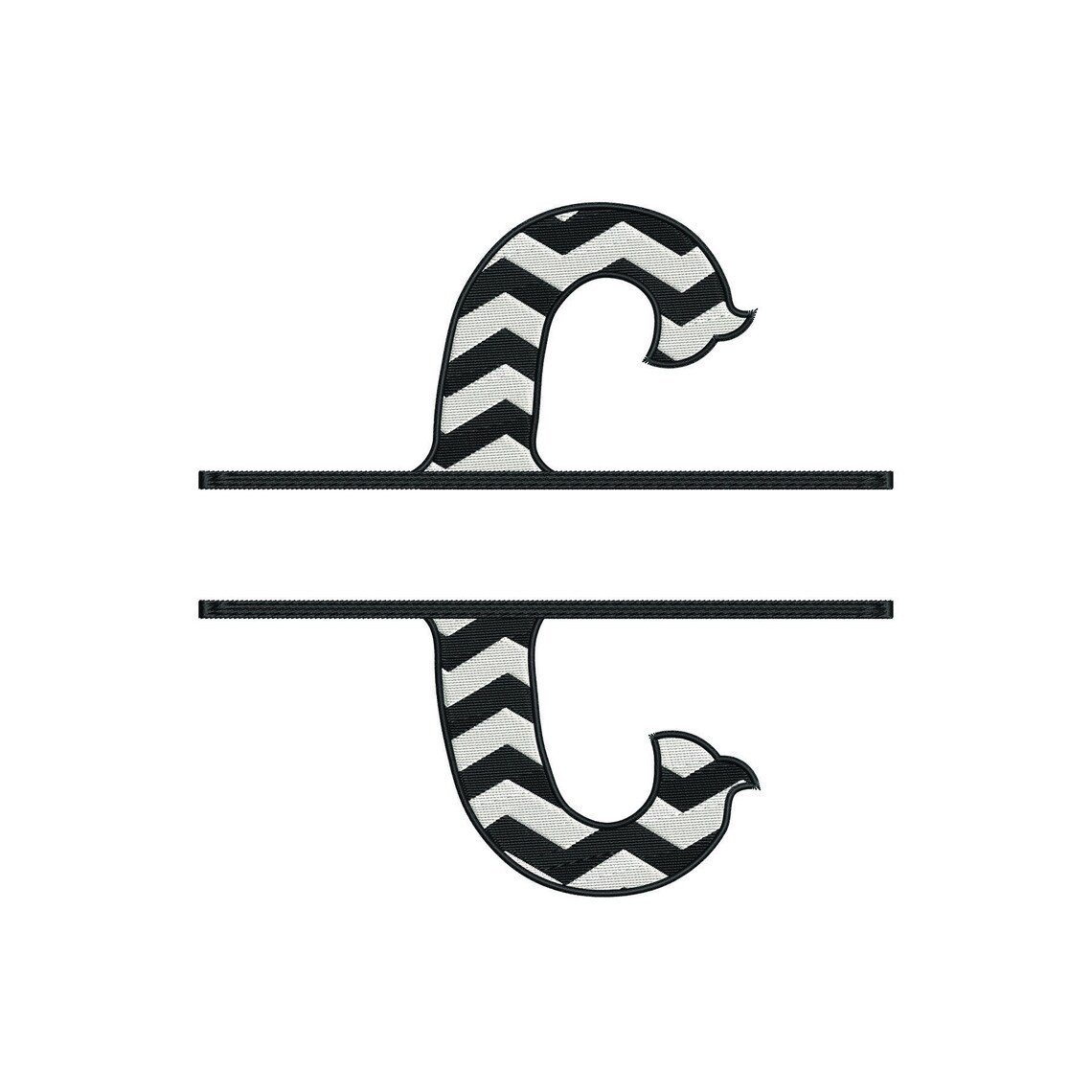Chevron Monogram C Embroidery Design 3x3 4x4 6x6 8x8 - Etsy