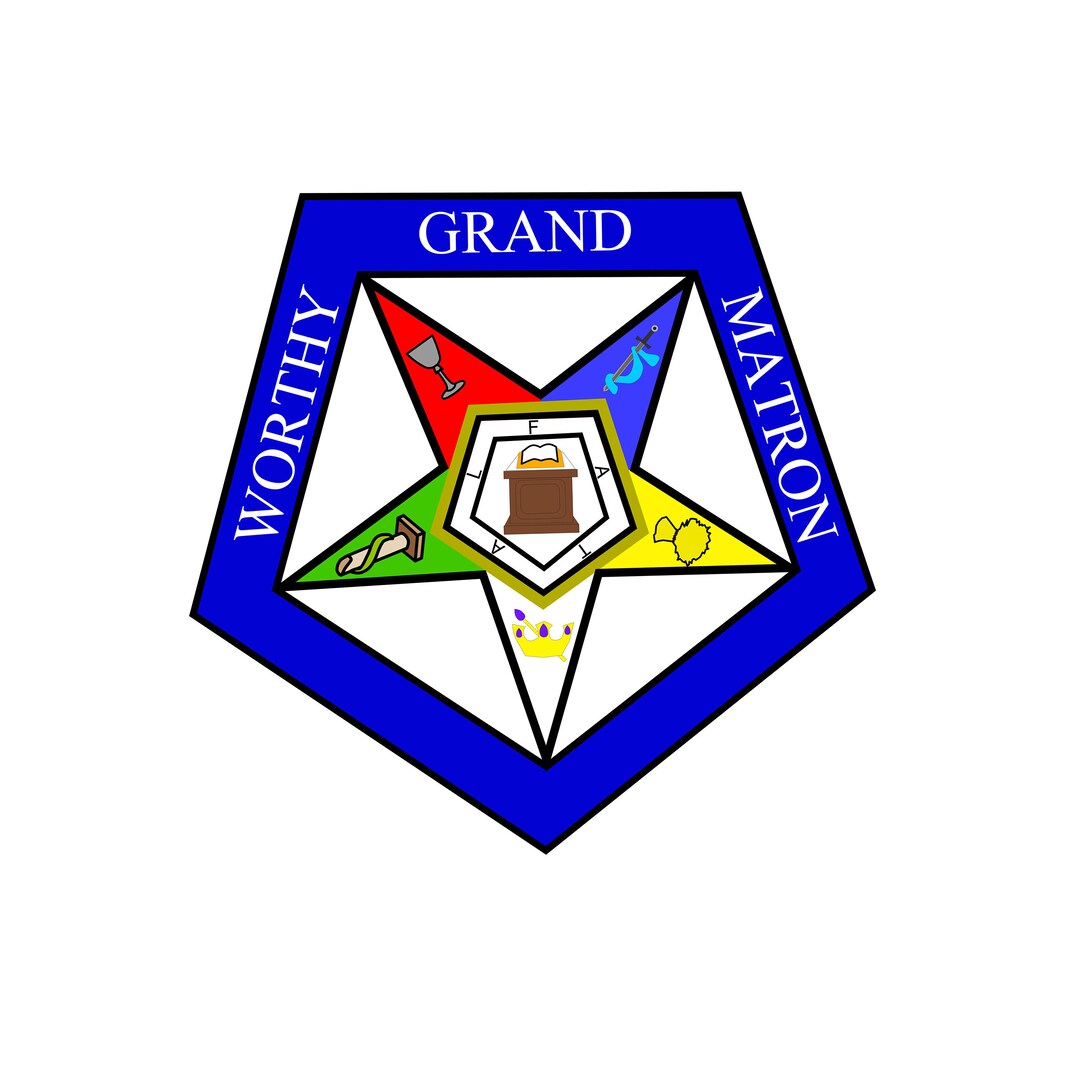 O.E.S. Worthy Grand Matron - 2 Different Designs - Silhouette Cut Files ...