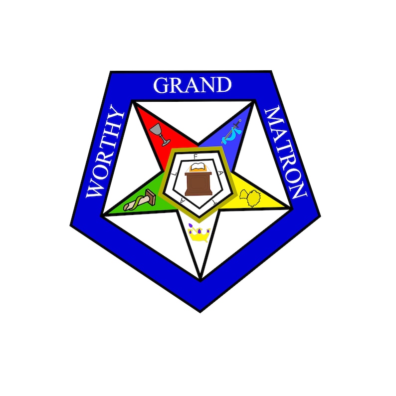 O.E.S. Worthy Grand Matron - 2 Different Designs - Silhouette Cut Files ...