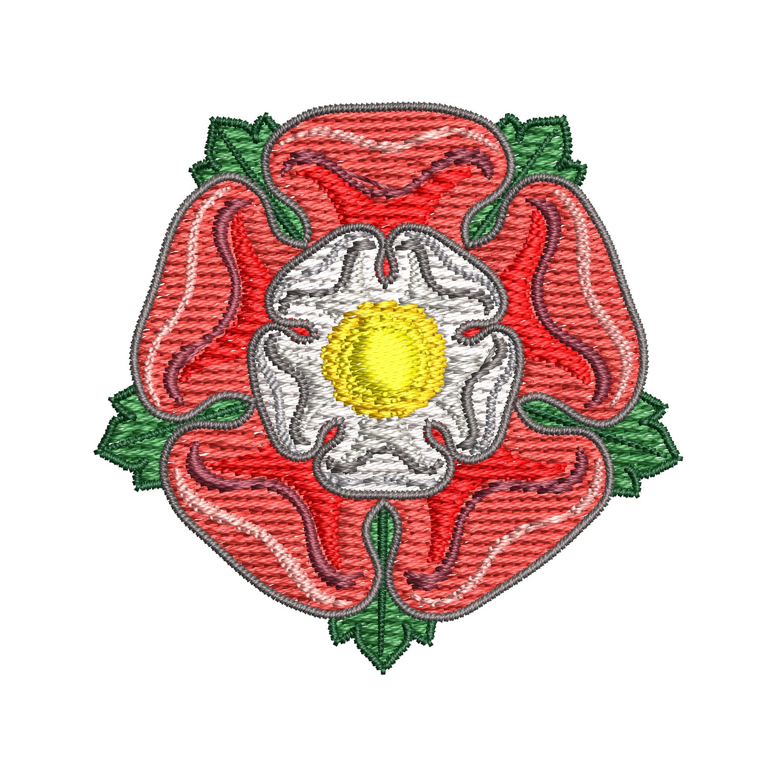 Tudor Rose Digital Machine Embroidery Design 2x2 3x3 4x4 - Etsy