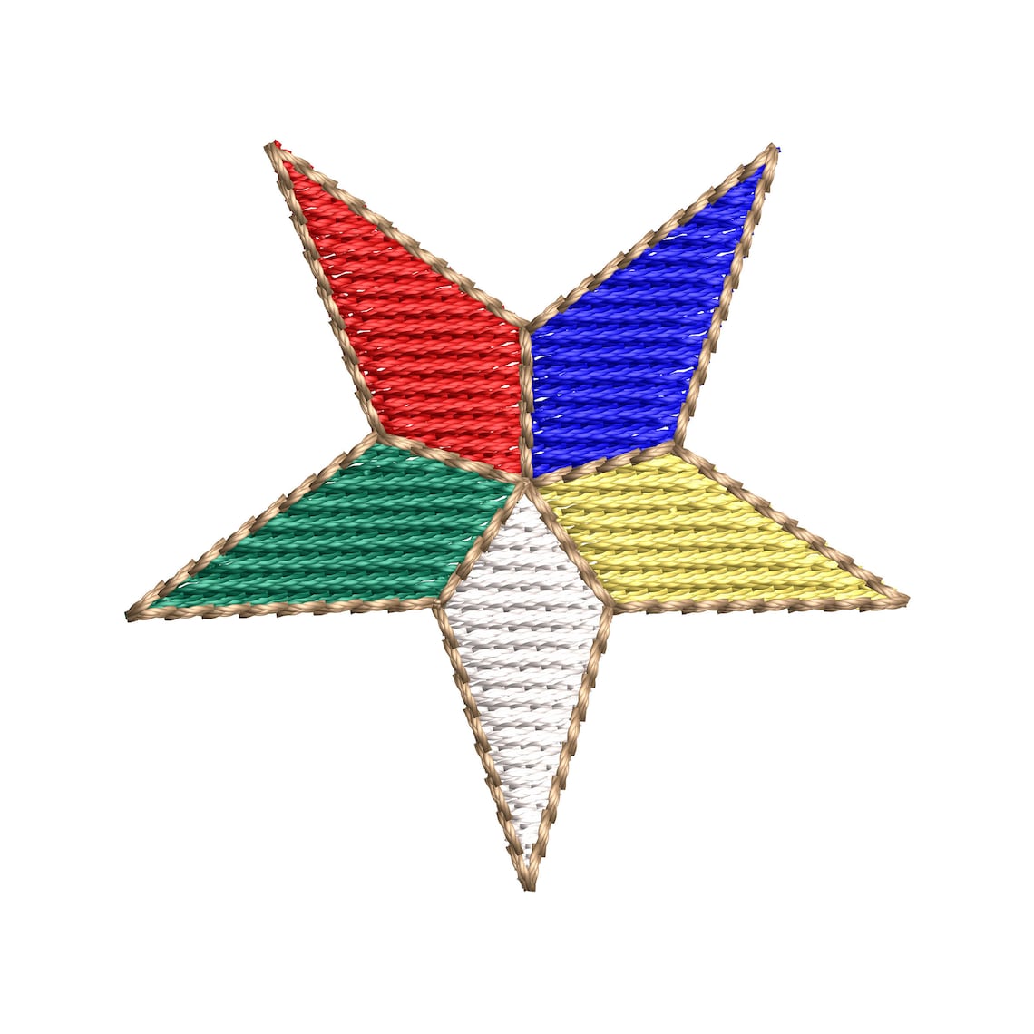 OES Star With OES Colors Tiny Embroidery Design Digital File | Etsy