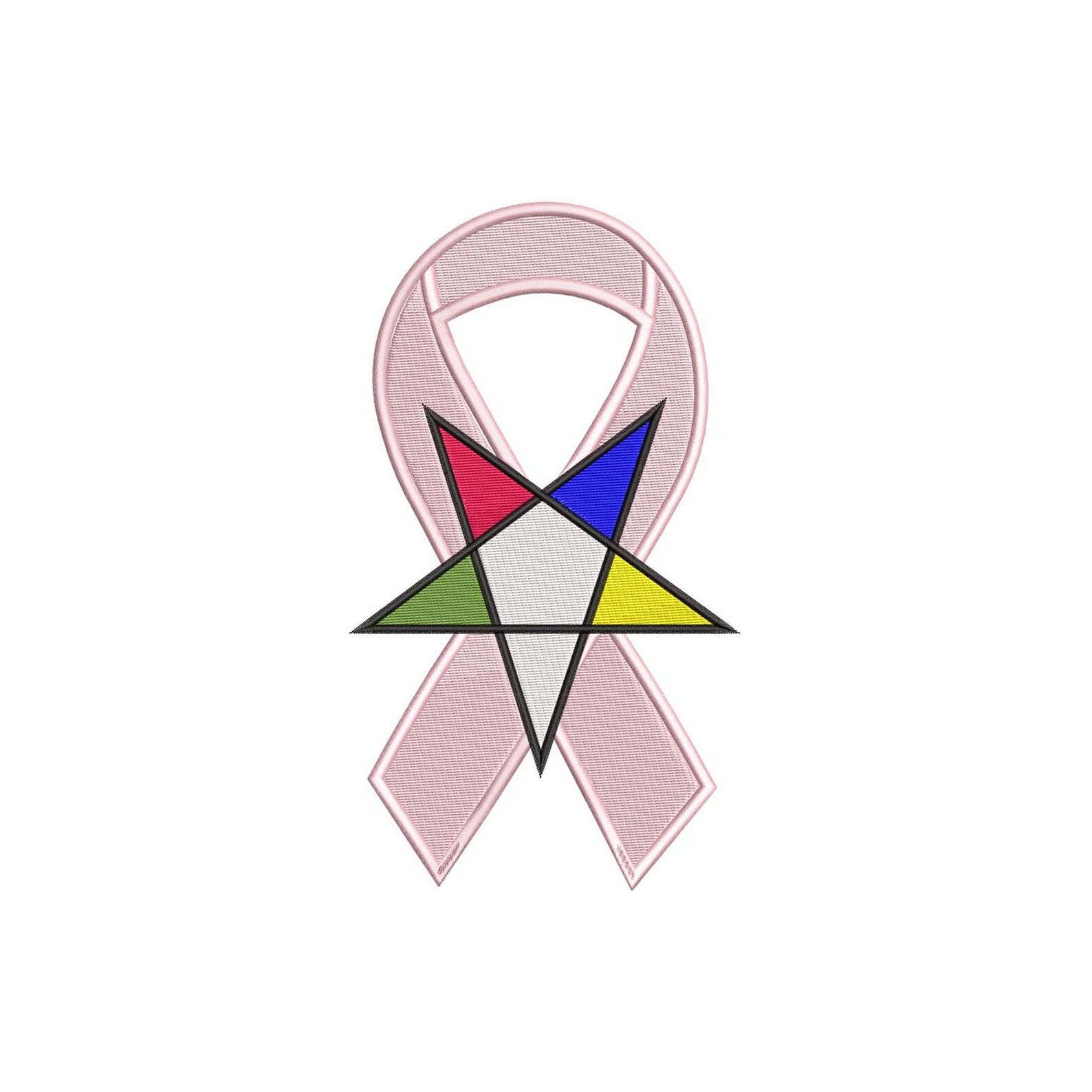 PHA Order of the Eastern Star Pink Ribbon No Emblems 1.2x2 - Etsy