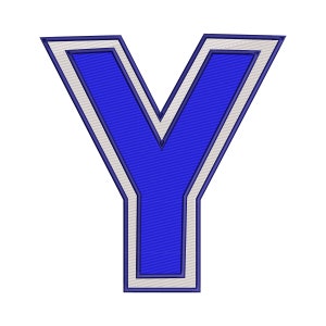 Greek Letters Upsilon or Y - Digital Machine Embroidery Design - 2.5x2 ...