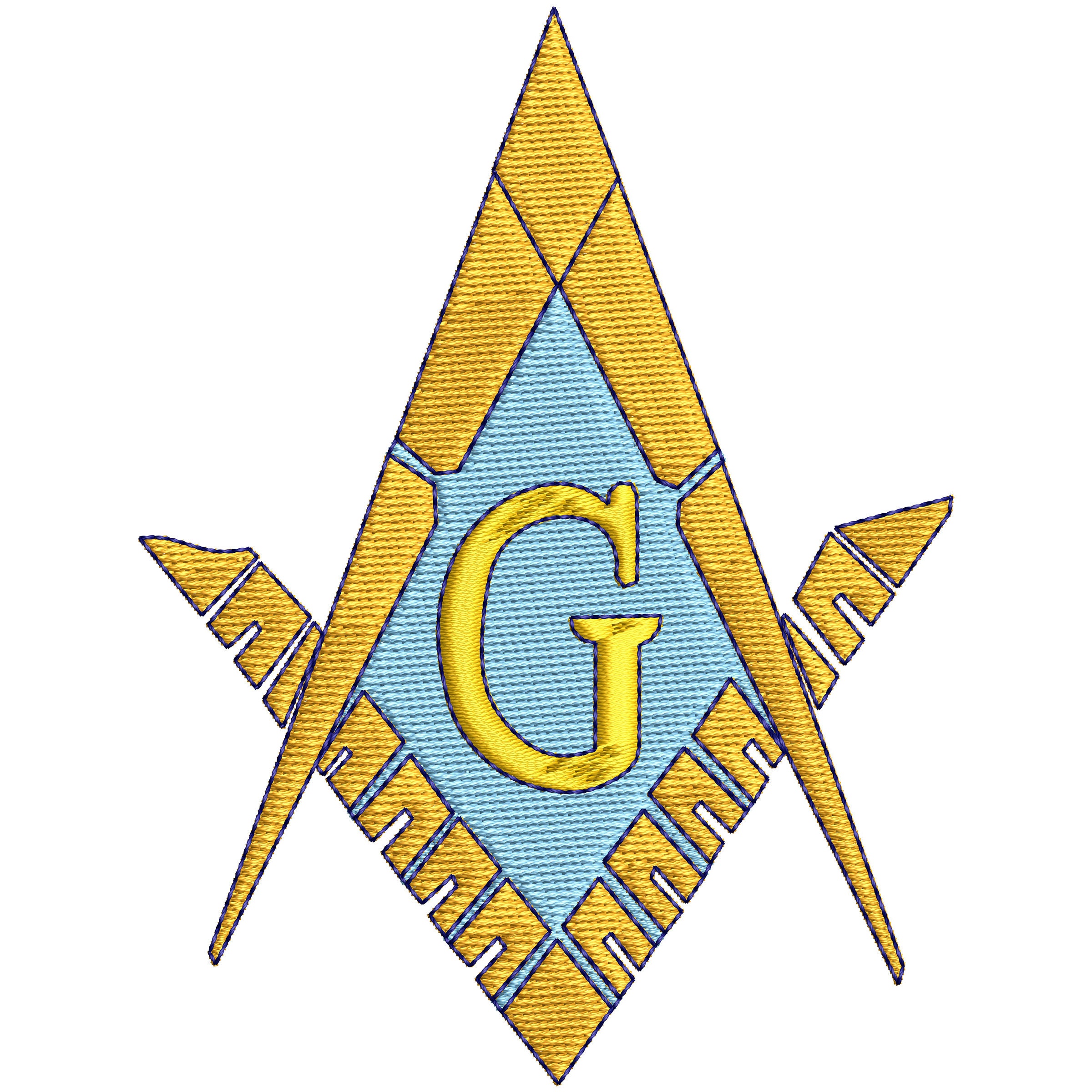Fractured Square and Compasses - Digital Machine Embroidery Designs ...