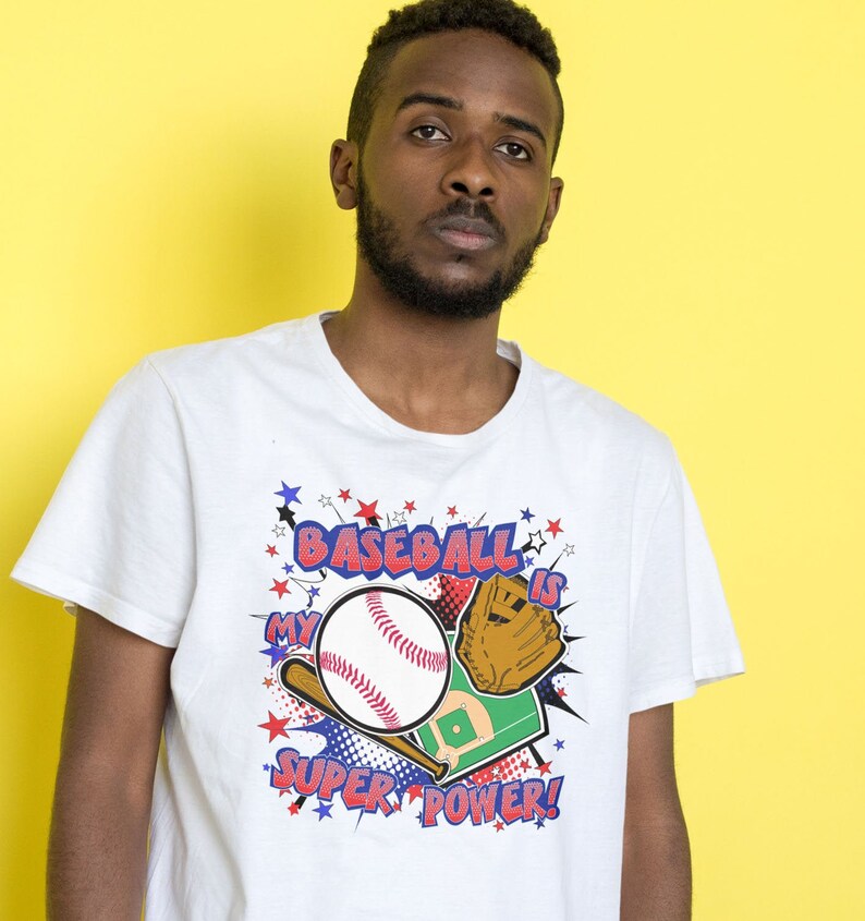 Baseball is My Super Power Design Silhouette and Cricut Cut - Etsy