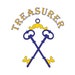 Lodge Treasurer Crossed Keys SVG - Silhouette & Cricut Cut Files - Jpeg ...