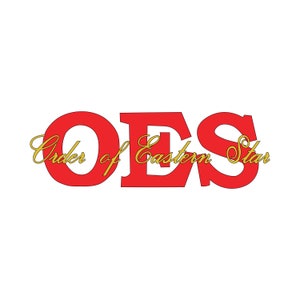 Red OES Letters With Script - Silhouette & Cricut Cut Files - Jpeg, Svg ...