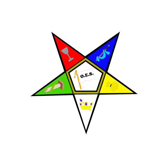 PHA O.E.S. OES Flag Bearer Silhouette & Cricut Cut Files | Etsy