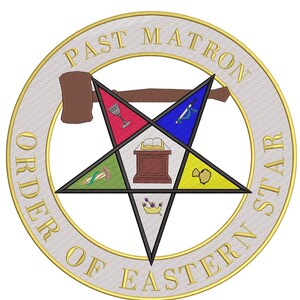 PHA OES Past Worthy Matron - Digital Machine Embroidery Design - 4x4 ...