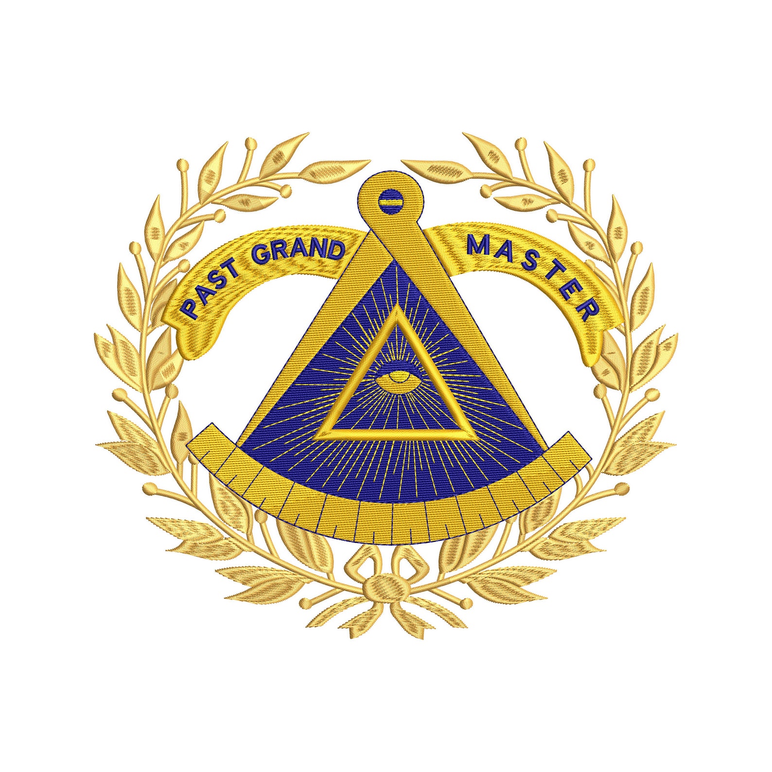 Past Grand Master Badge Digital Machine Embroidery Design - Etsy