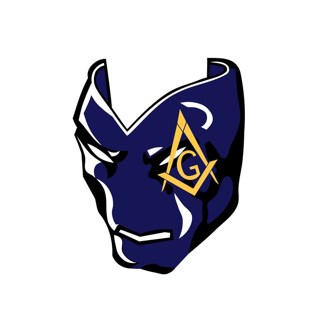 Masonic Mask Silhouette and Cricut Cut Files Jpeg Svg - Etsy