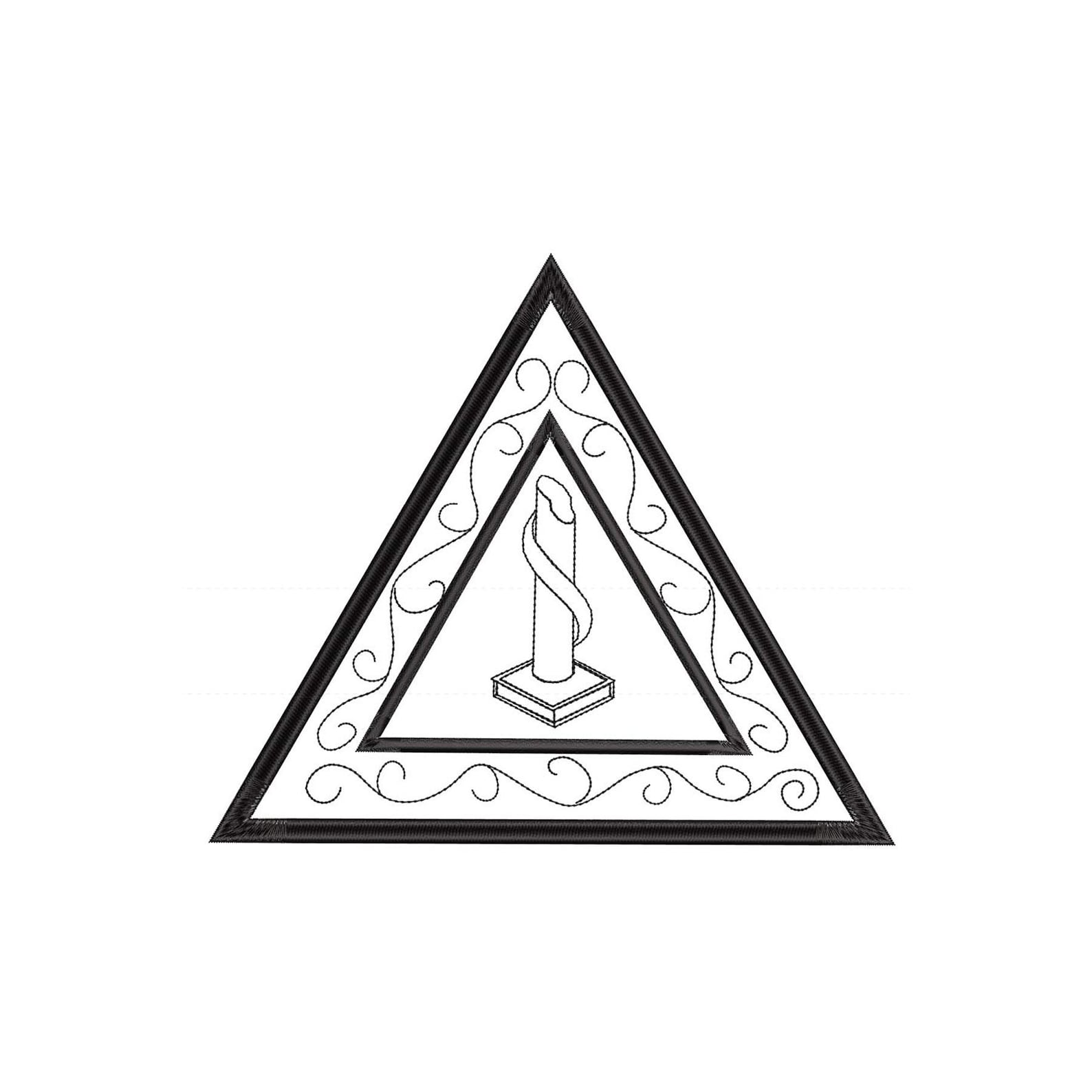 OES Martha Starpoint Badge Blackwork - Officer Designs -embroidery ...