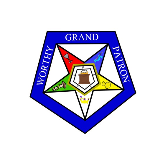 O.E.S. Worthy Grand Patron 2 Different Sets Silhouette Cut | Etsy