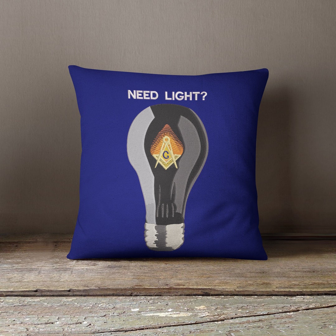 Masonic Need Light? - Digital Machine Embroidery Design - 2x4, 3x5, 4x6 ...