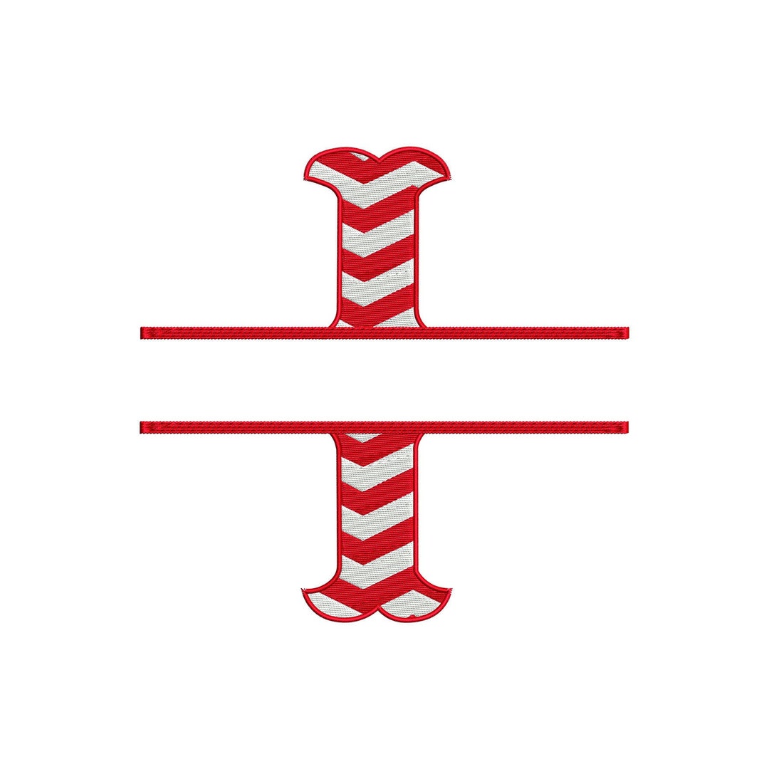Chevron Monogram I - Embroidery Design - 2.5x2.5, 3x3, 4x4, 6x6, 8x8 ...