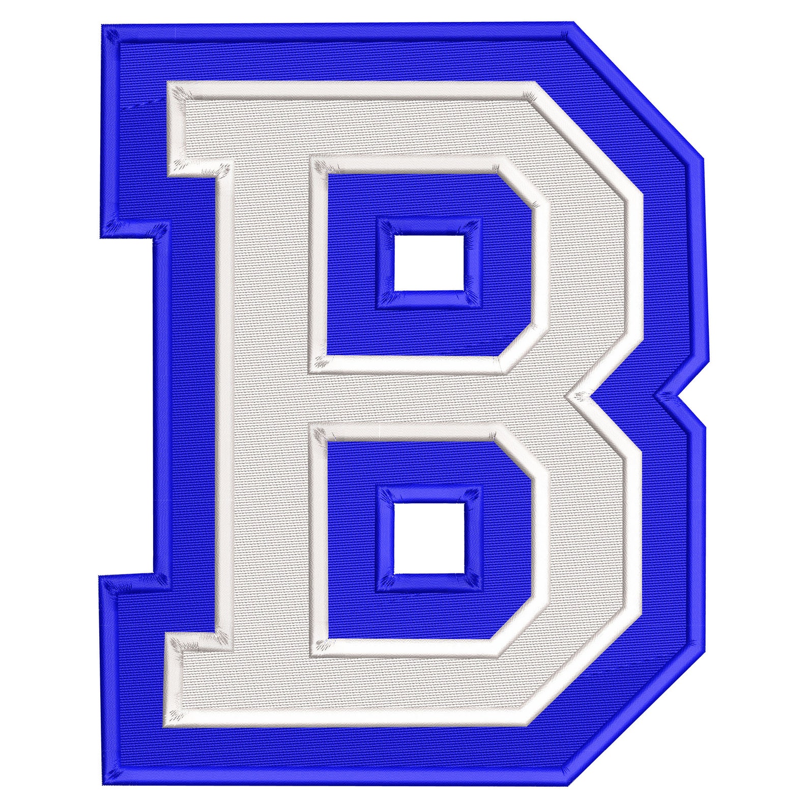 OES "b" Filled Letter - Digital Machine Embroidery Design - 2x2, 3x3 ...