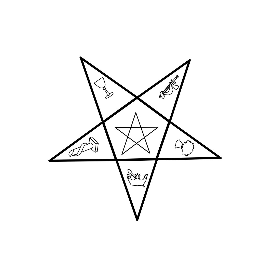 PHA O.E.S. Associate Patron Blackwork - Silhouette & Cricut Cut Files ...