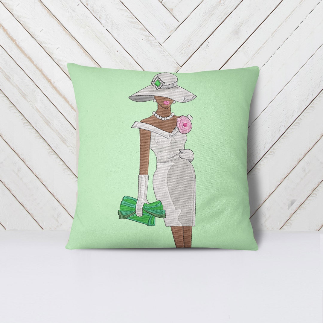 Lady in White Dress- Digital Machine Embroidery Design - 2x4, 3x5, 3x6 ...