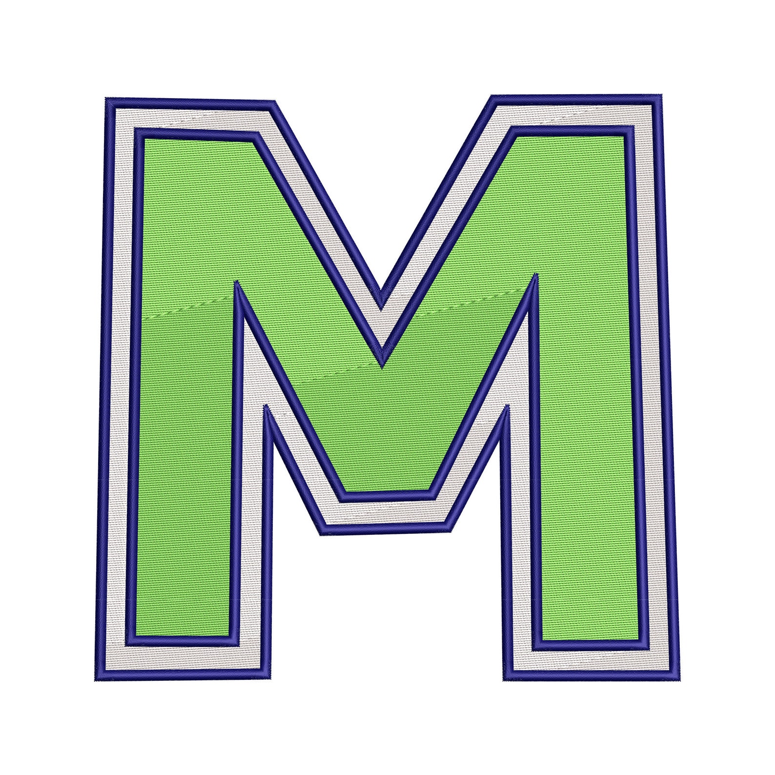 Greek Letters M or M - Digital Machine Embroidery Design - 2.5x2.5, 3x3 ...