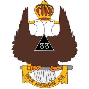 33 Degree Mason - Wings up - Silhouette & Cricut Cut Files - Jpeg, Svg ...