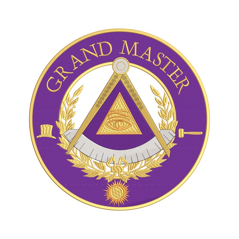 Grand Master Emblem Square and Compasses With the Rocker - Etsy