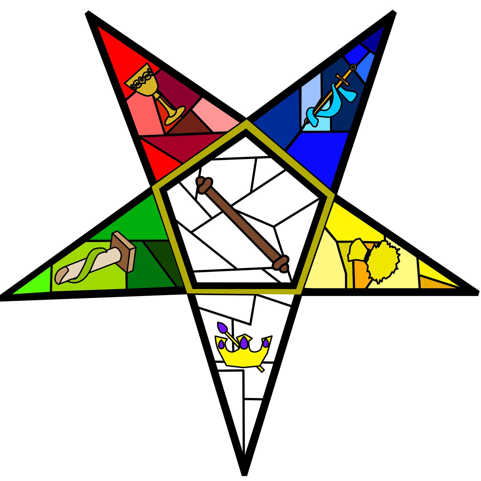 PHA O.E.S. Associate Conductress Stained Glass- Silhouette Cut Files ...