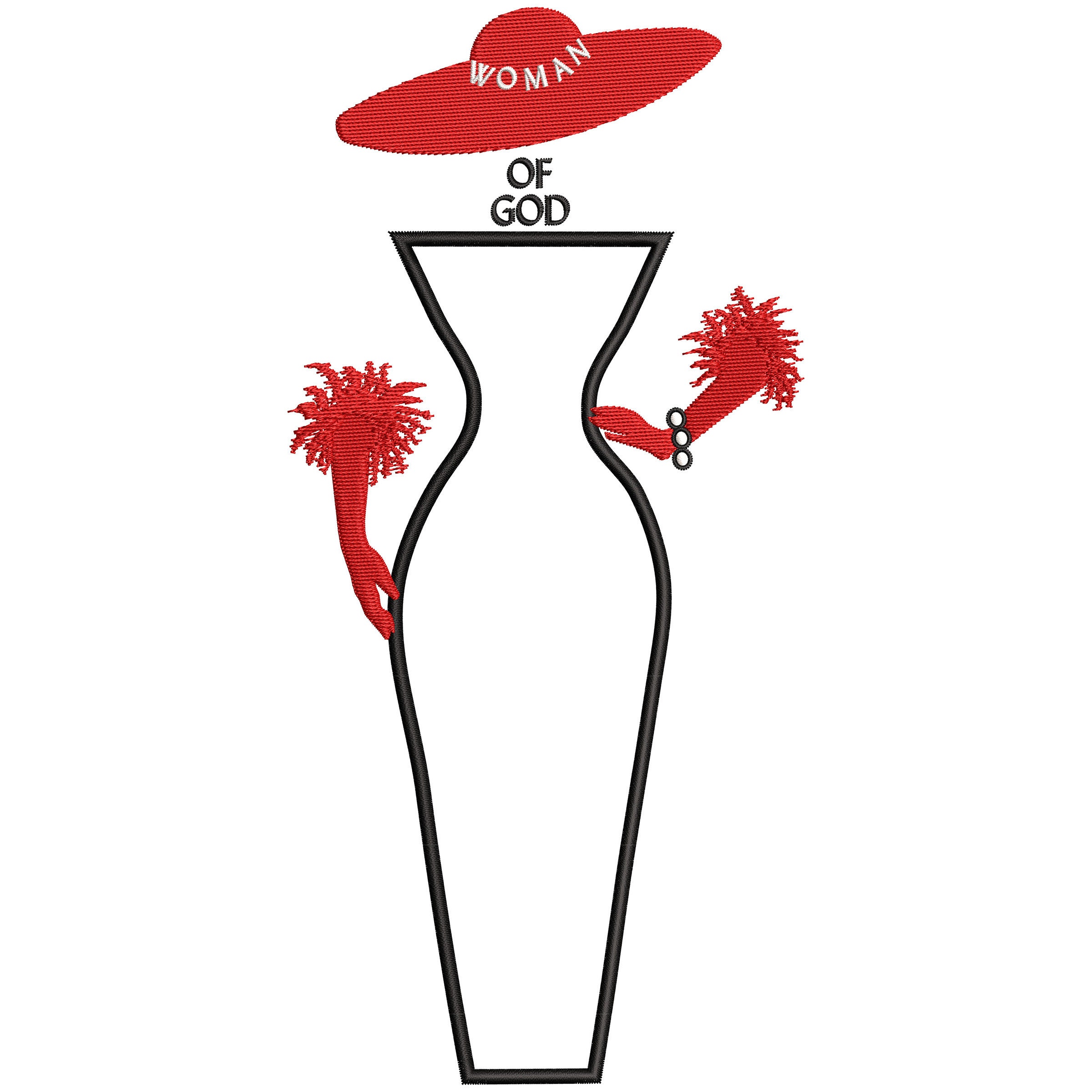 Woman of God - Body Outline - 2x4, 3x5, 3x6, 4x7, 4x8, 5x9, 5x10, 6x12 ...