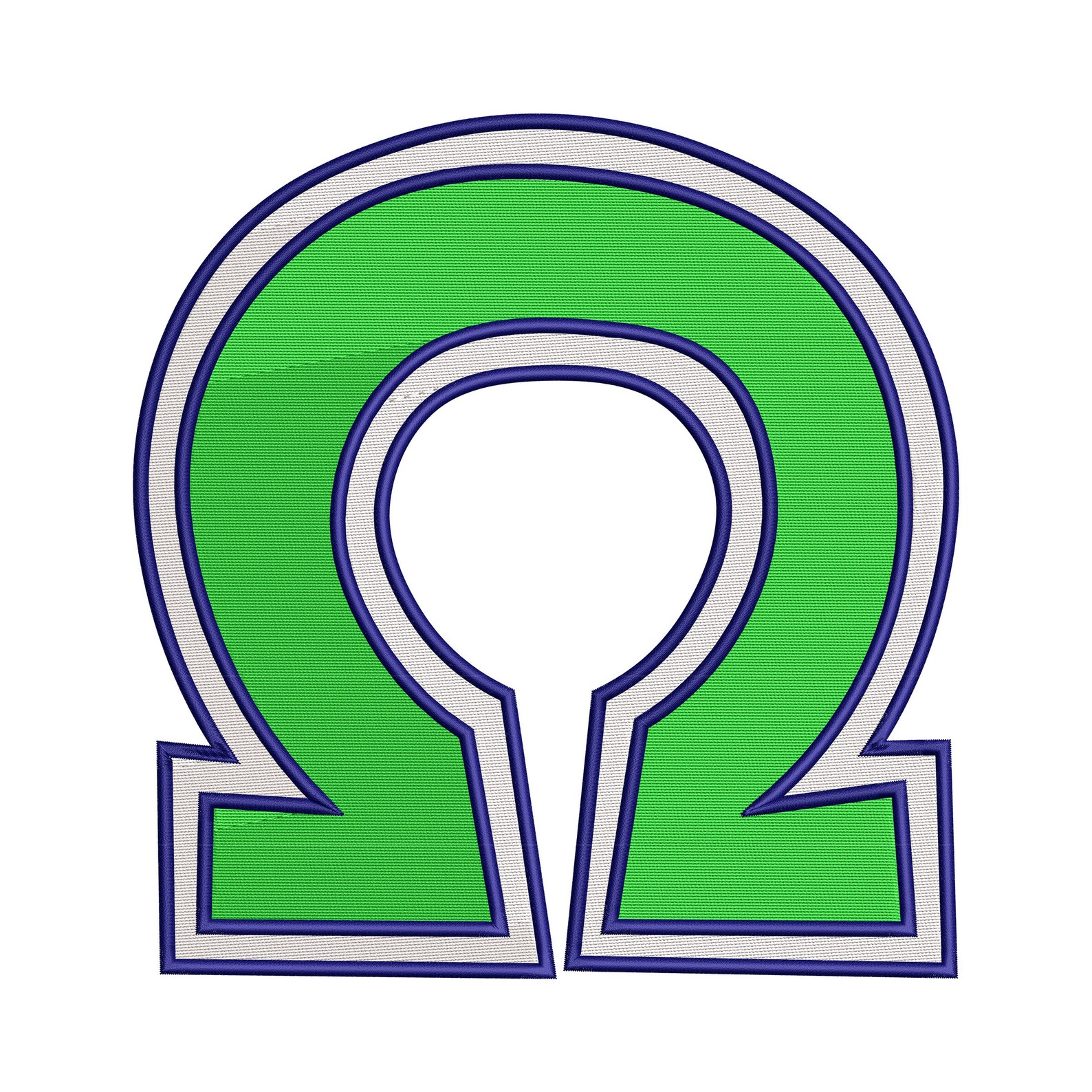 Greek Letters Omega Digital Machine Embroidery Design - Etsy