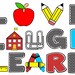 Love Laugh Learn - Silhouette Cut Files - Jpeg, Svg, Eps, Png - High ...