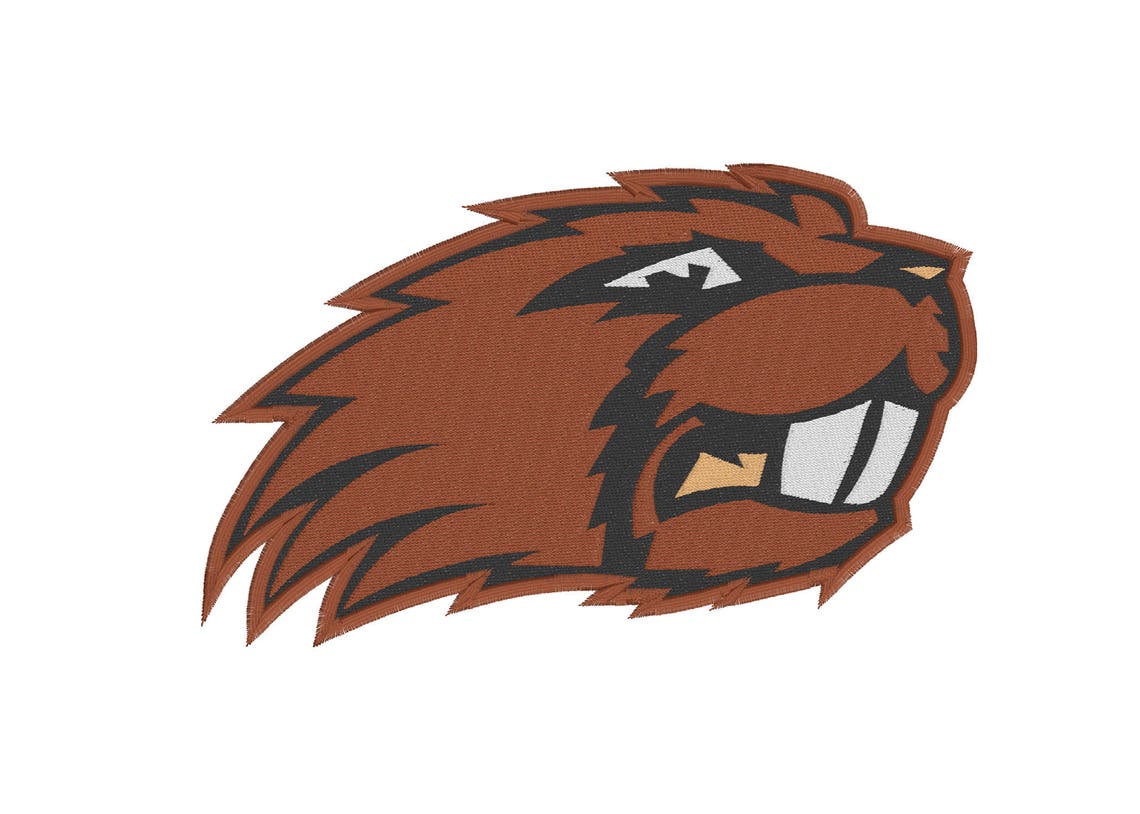 Beavers Mascot Embroidery Design 3x4 4x6 5x8 7x10 - Etsy