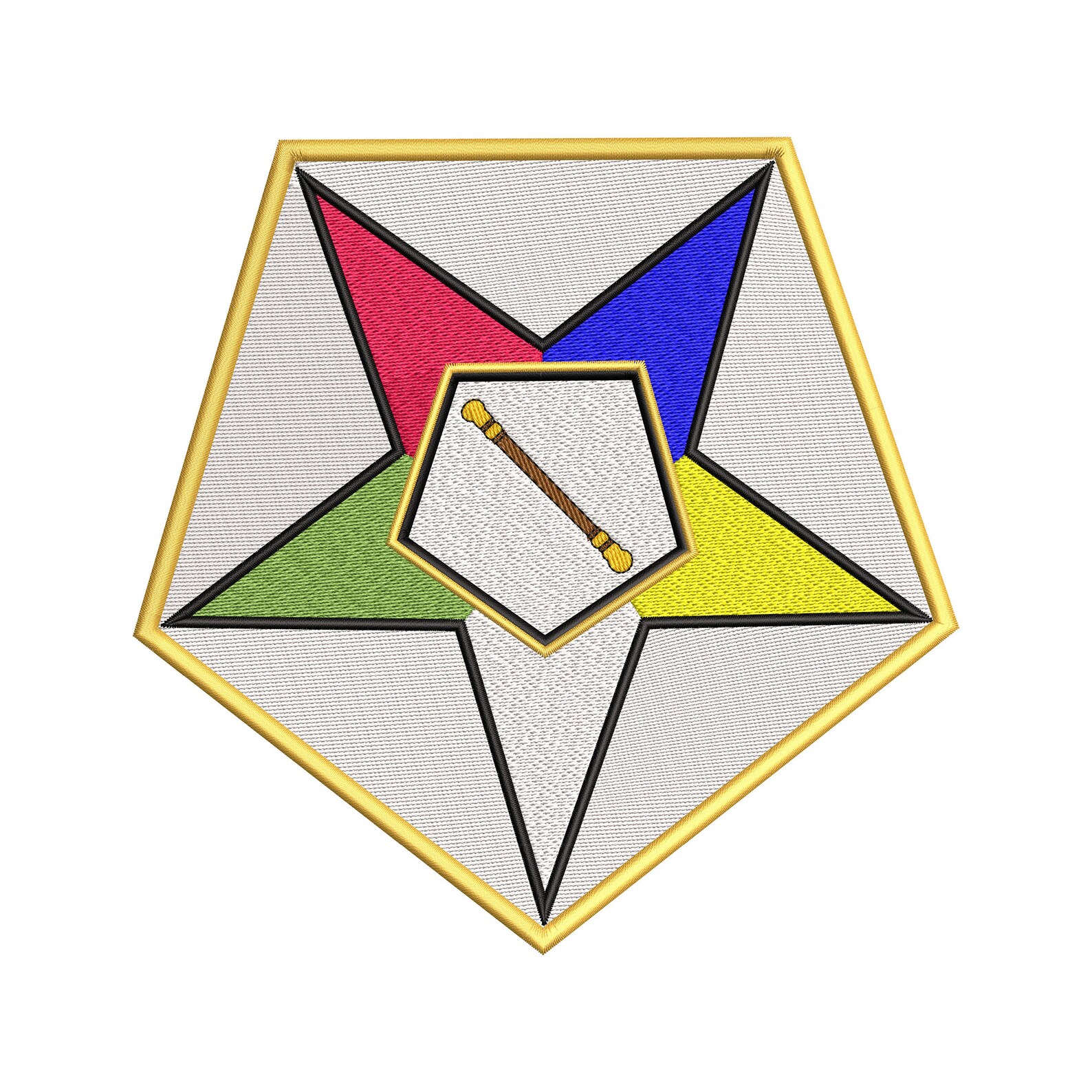 O.E.S. Associate Grand Conductress Emblem - Digital Machine Embroidery ...