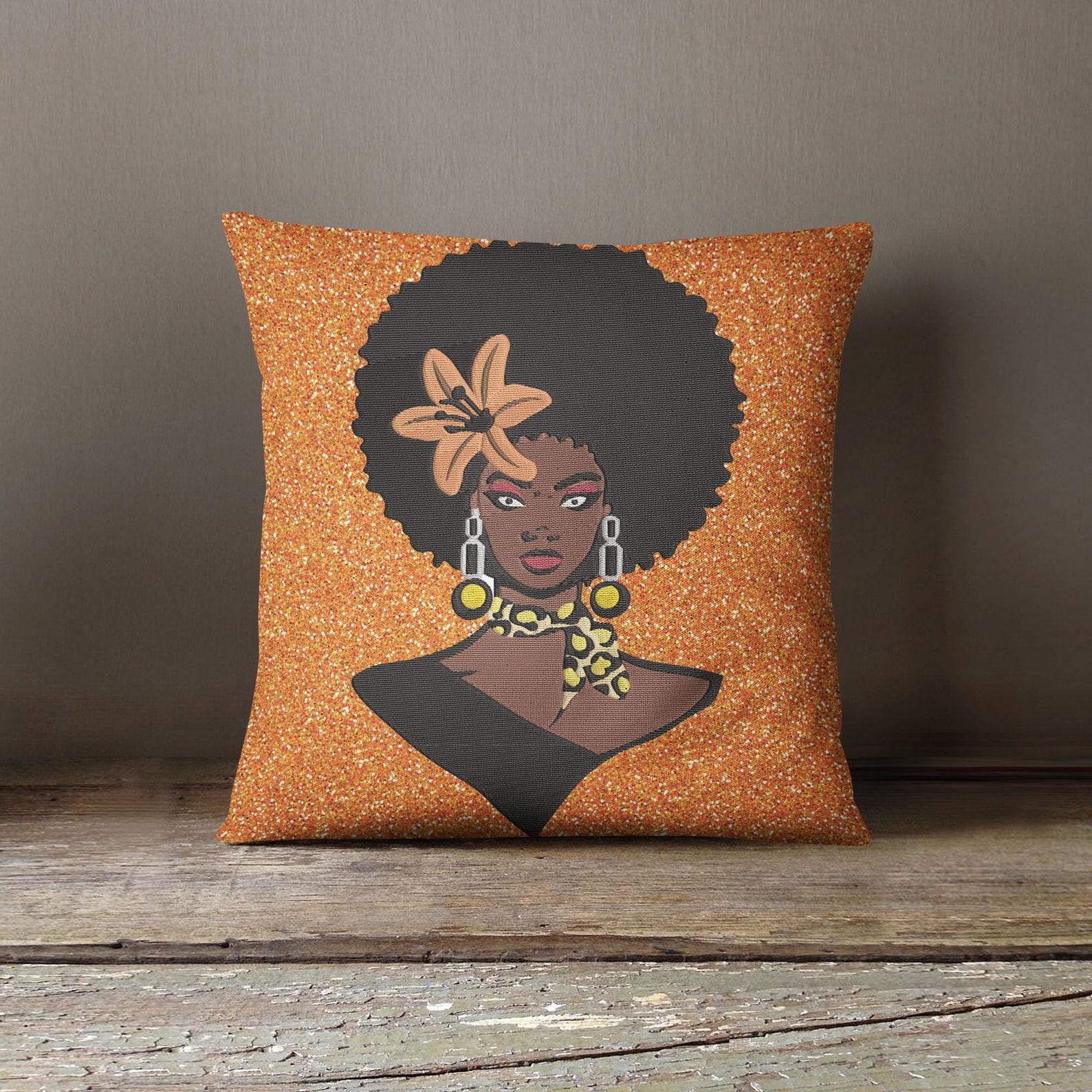 Tiger Lily Lady - Digital Machine Embroidery Design - 3x4, 4x5, 4x6 ...