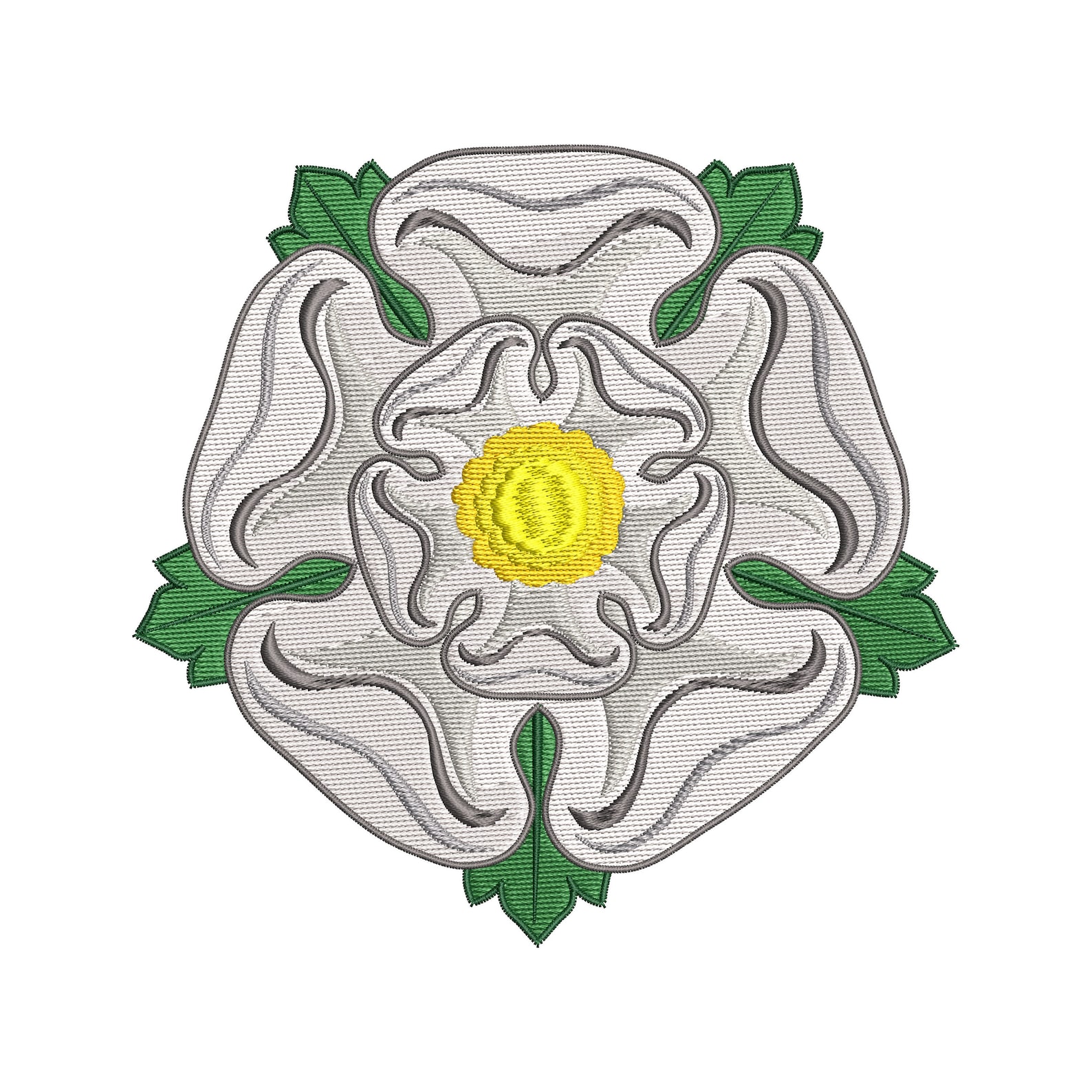 Yorkshire Rose Digital Machine Embroidery Design 3x3 4x4 | Etsy
