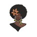 Tiger Lily Lady - Digital Machine Embroidery Design - 3x4, 4x5, 4x6 ...