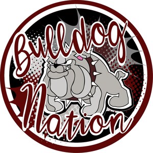 Bulldog Nation Badge- Silhouette & Cricut Cut Files - Jpeg, Svg, Eps ...