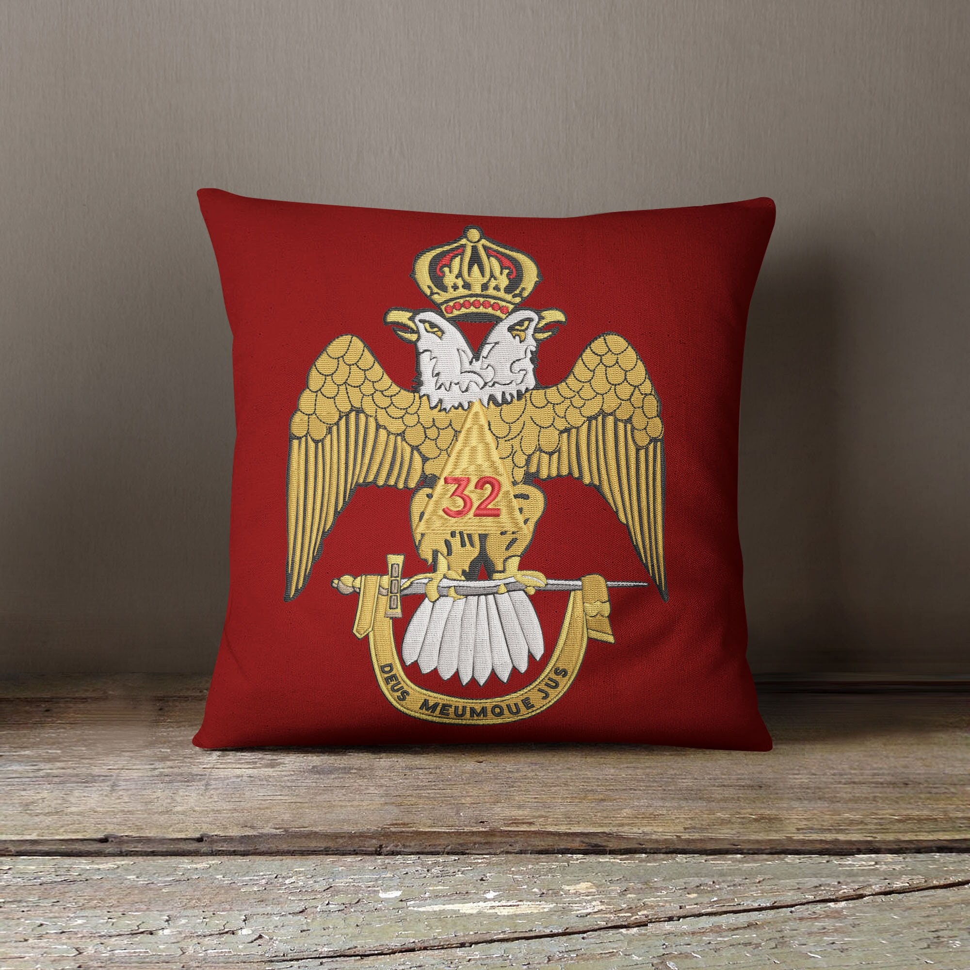 32 Degree Mason With Crown Digital Machine Embroidery Design - Etsy