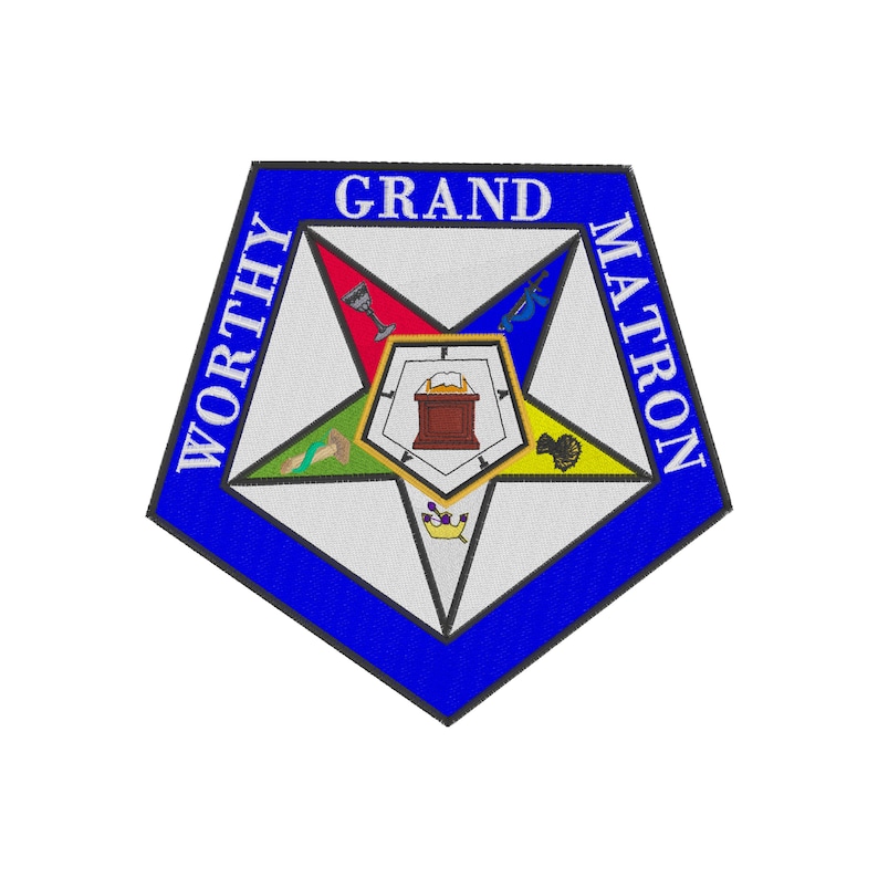 Eastern Star Chapter Worthy Grand Matron 4x4 - Etsy