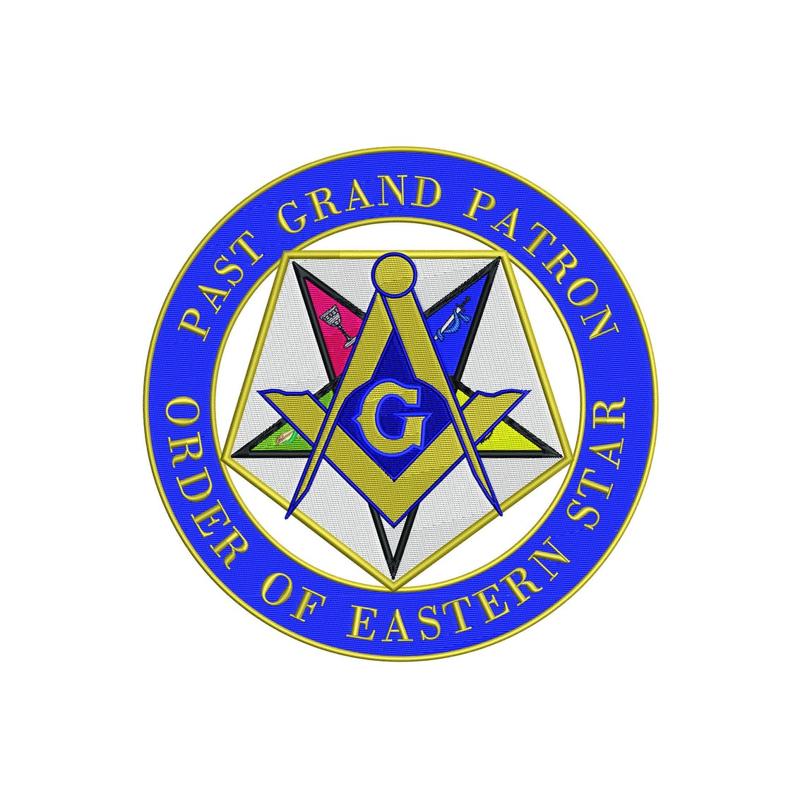 PHA OES Past Grand Patron- Officer Designs -embroidery Design Digital ...