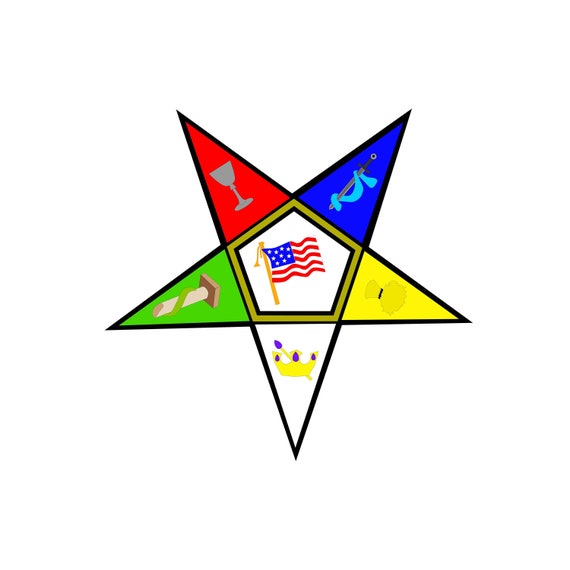 PHA O.E.S. US Flag Bearer Silhouette & Cricut Cut Files | Etsy