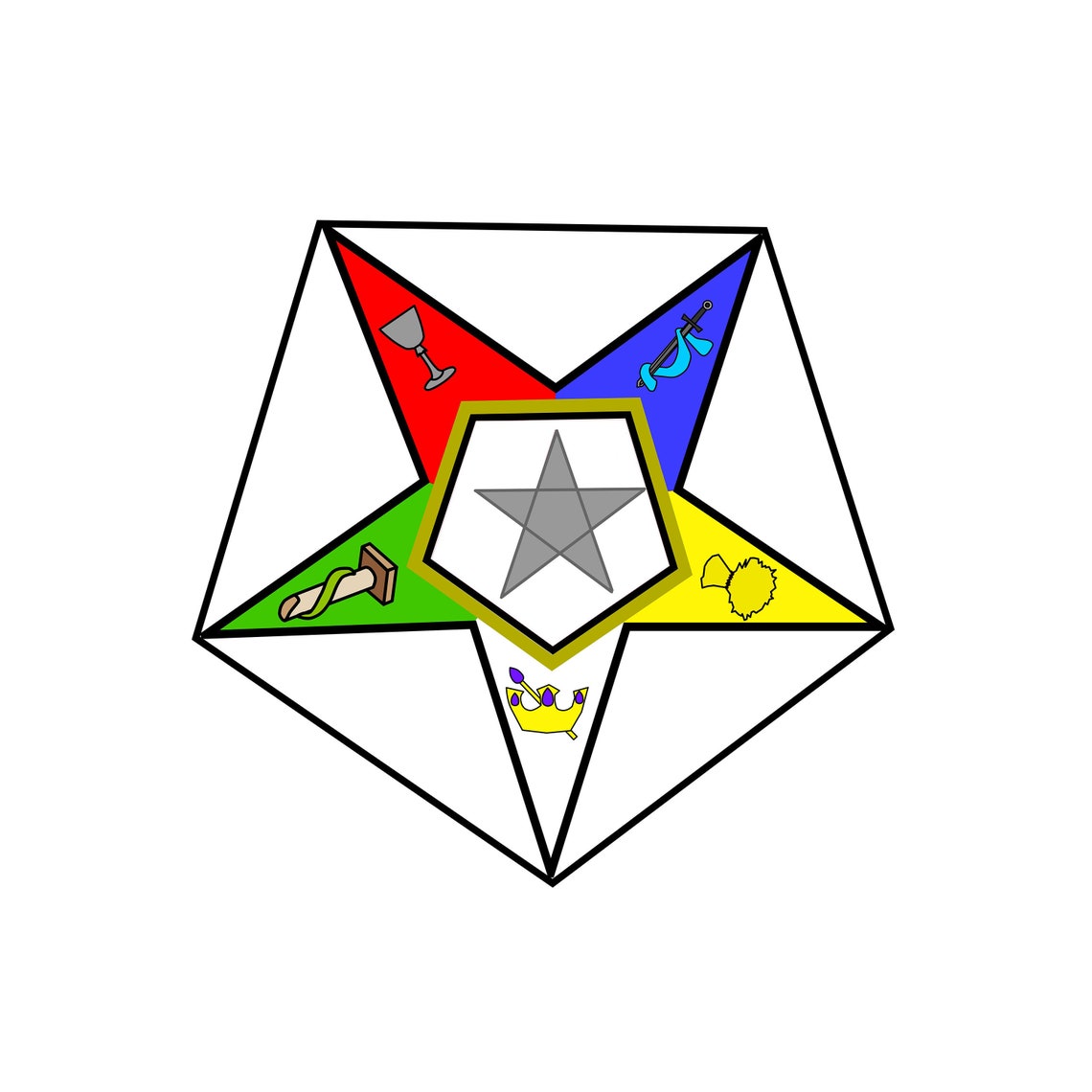 O.E.S. Associate Grand Patron Silhouette Cut Files Jpeg - Etsy