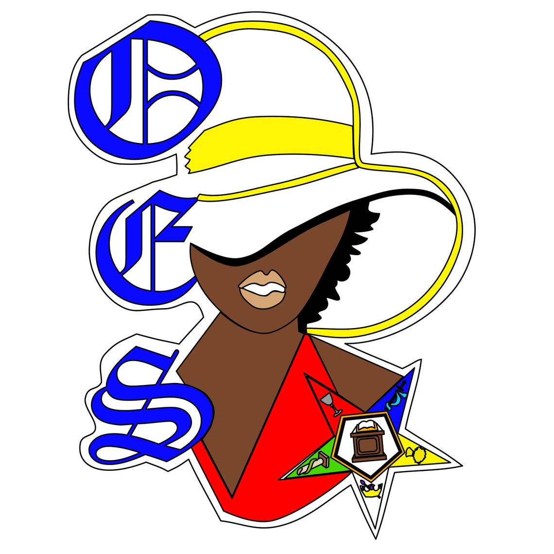 OES Lady- Silhouette Cut Files - Jpeg, Svg, Png, Gsp - High Resolution ...