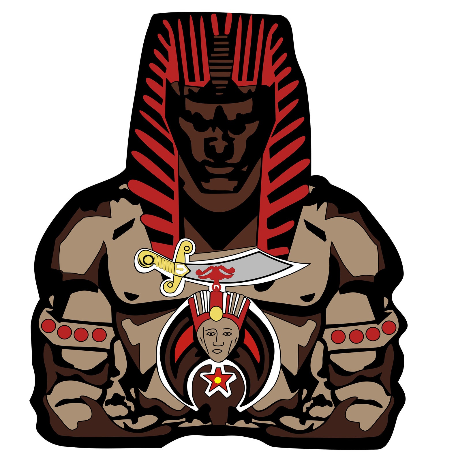 Pharaoh Shrine- PH Masonry- Silhouette and Cricut Cut Files - Jpeg, Svg ...