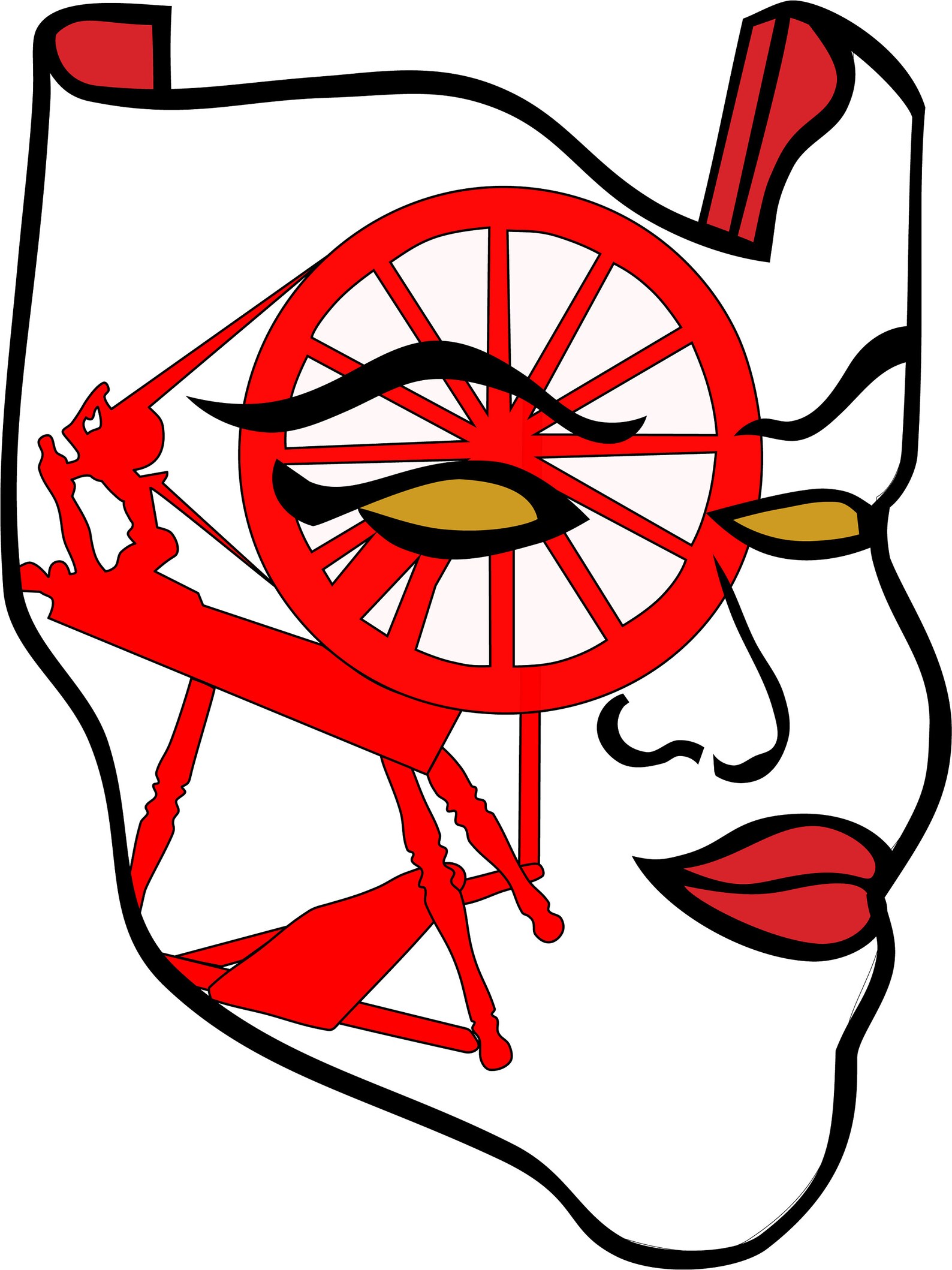 Heroines of Jericho Harlequin Mask Silhouette and Cricut Cut | Etsy