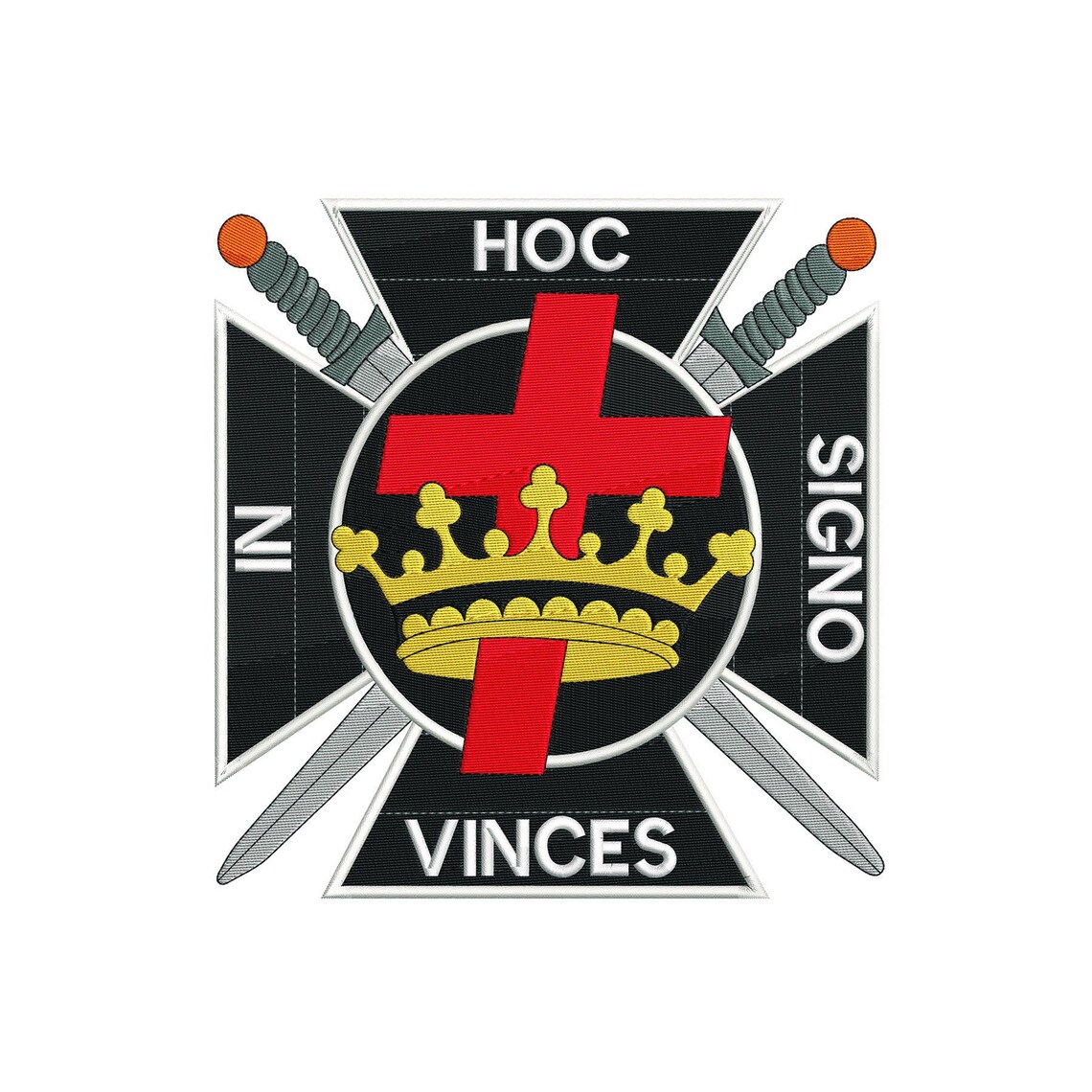 York Rite Emblem - Digital Embroidery Design - 3.5x3.5, 4x4, 6x6, 8x8 ...