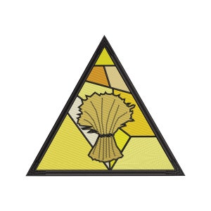 O.E.S. Ruth Stained Glass Emblem - Digital Machine Embroidery Design ...