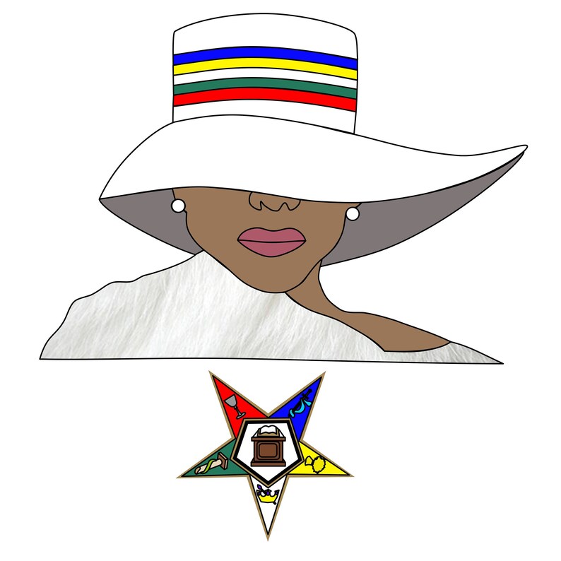 OES Lady in White Hat Silhouette & Cricut Cut Files Jpeg | Etsy Canada